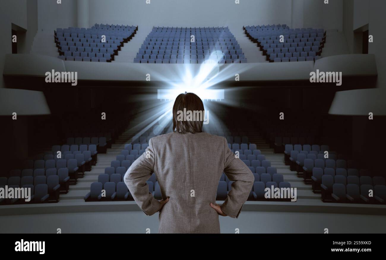 success businessman as theater manager as concept Stock Photo - Alamy