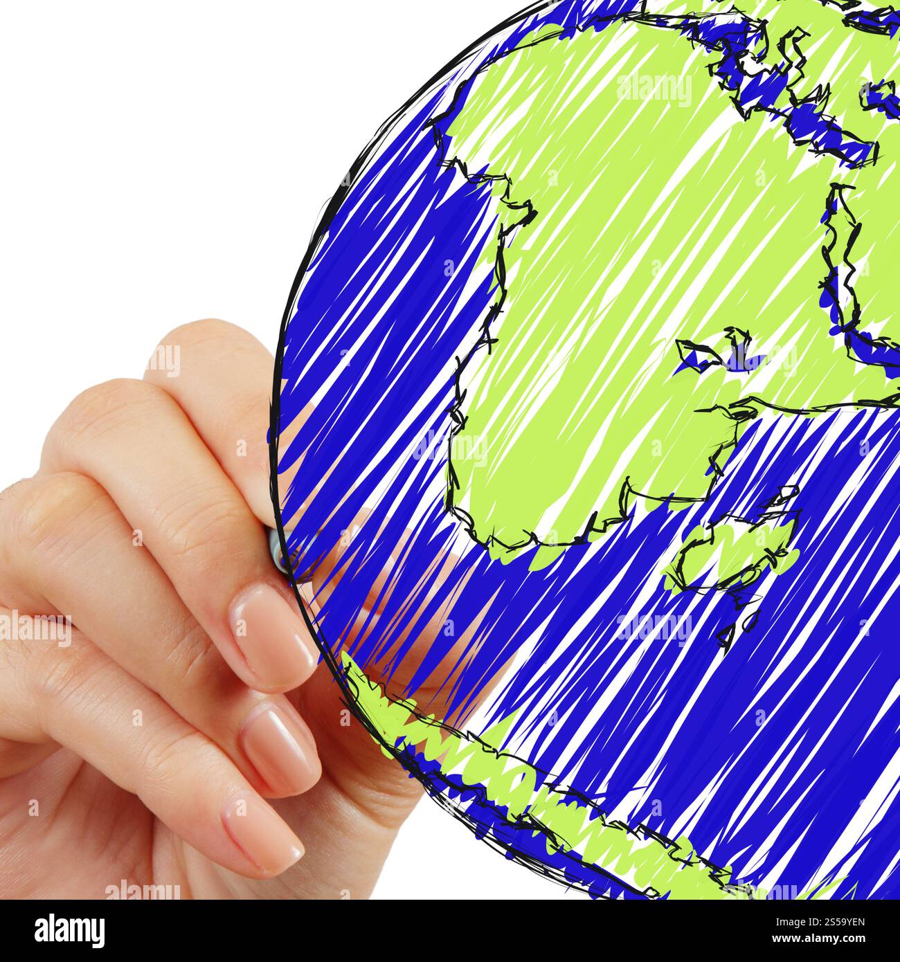 Earth map cartoon hi-res stock photography and images - Alamy