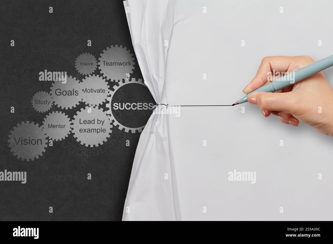 gear business success chart as concept Stock Photo - Alamy