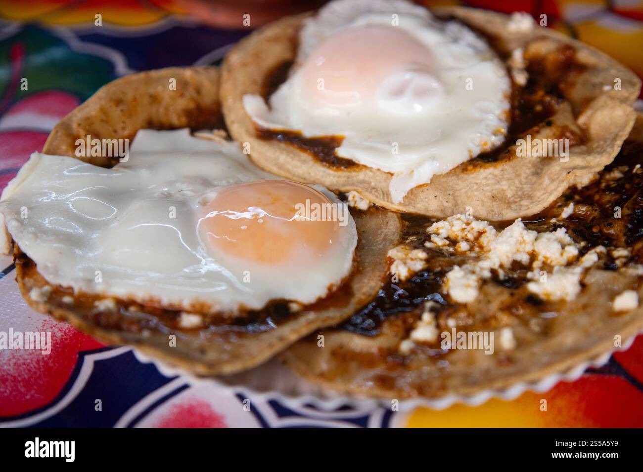 Cooking memelas in Oaxaca Central de Abastos Market with local cheese ...