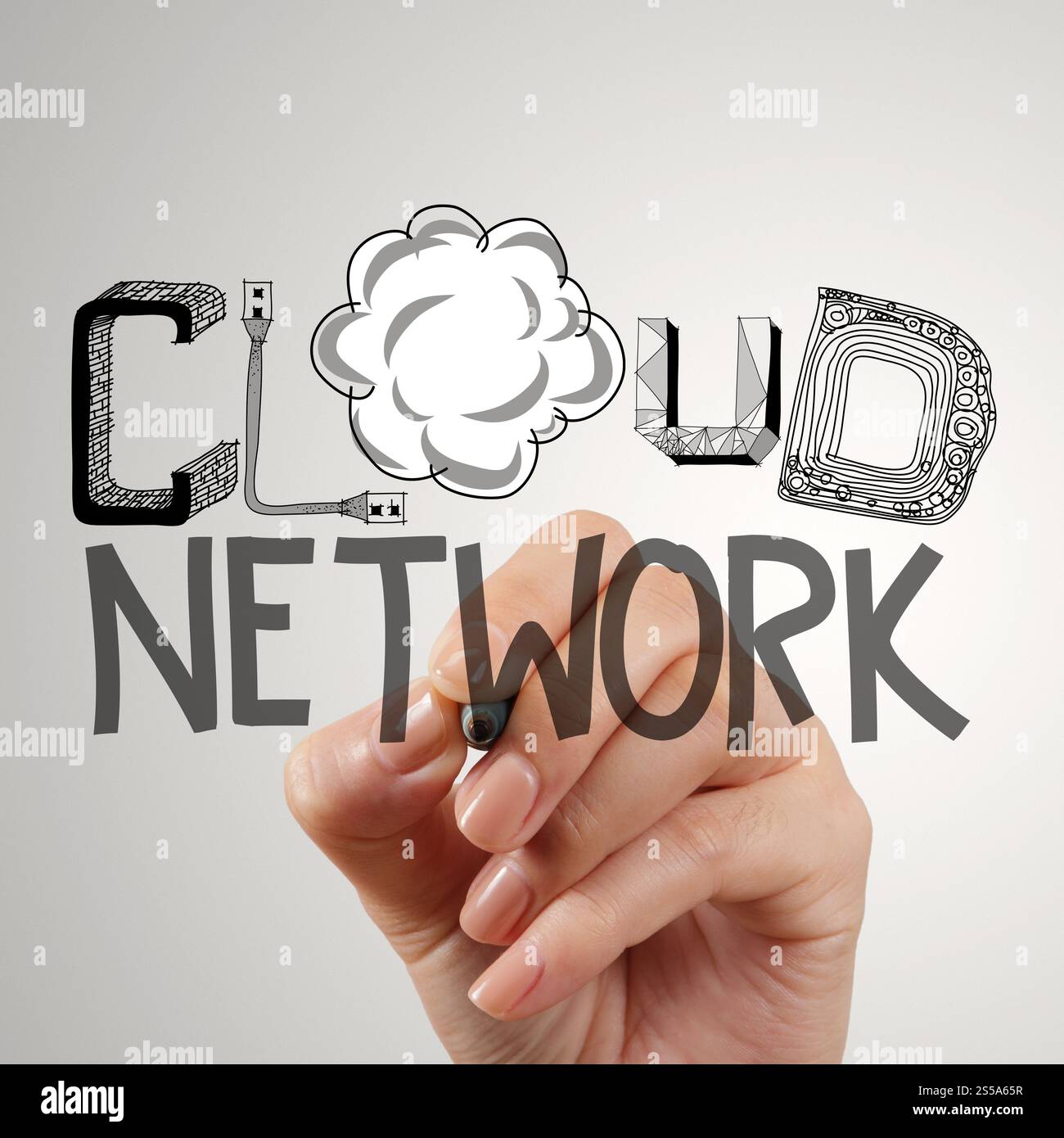 Cloud line drawing hi-res stock photography and images - Alamy