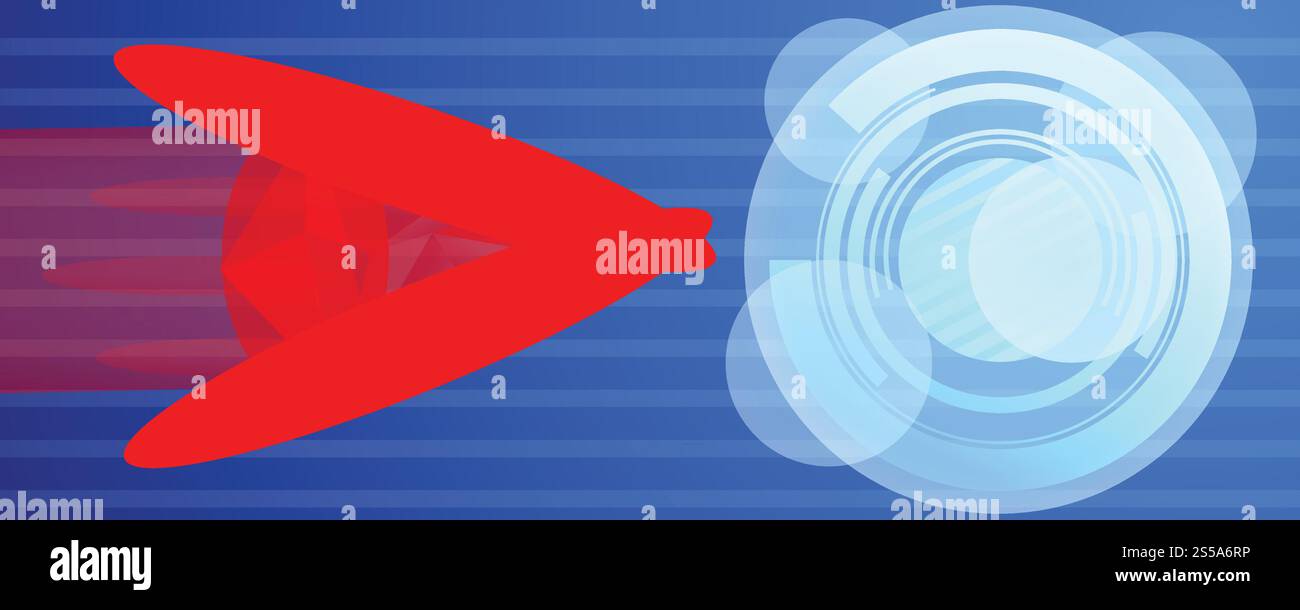 Computer virus atack concept banner. Cartoon illustration of computer ...