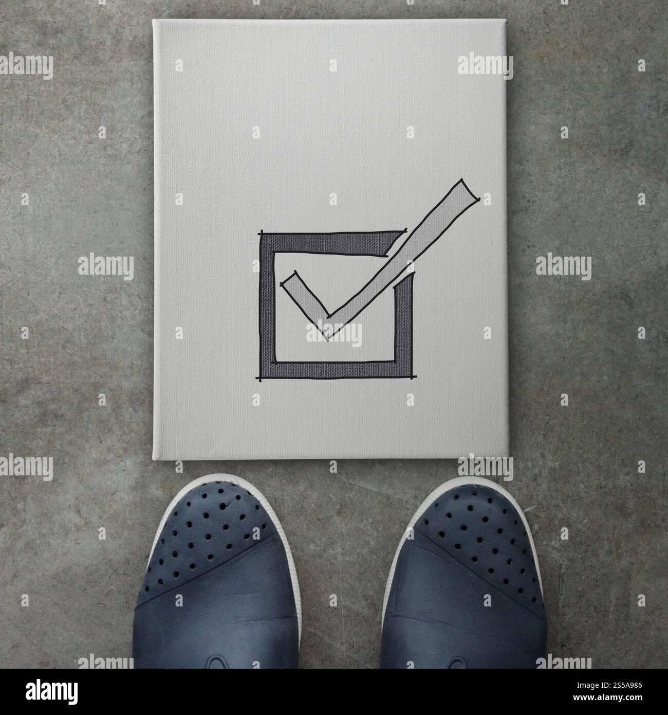 Tick cross icon on hi-res stock photography and images - Alamy