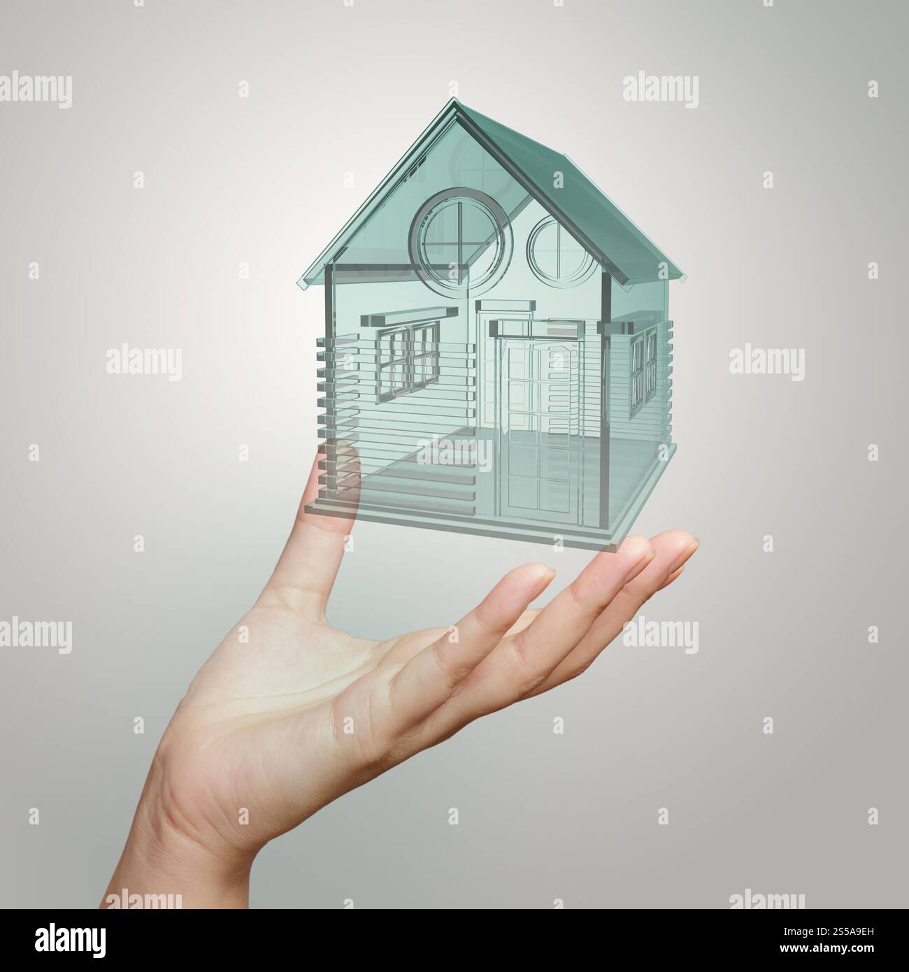 3d house model hi-res stock photography and images - Alamy