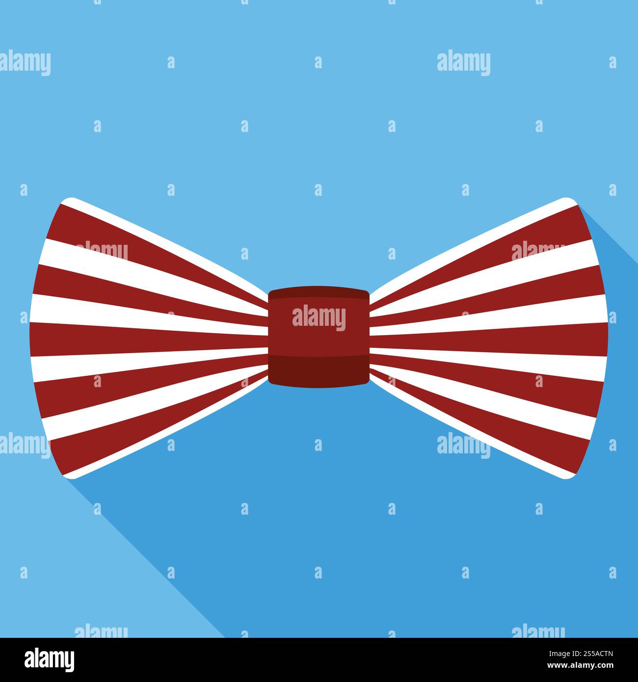 Red striped bow tie Stock Vector Images - Alamy