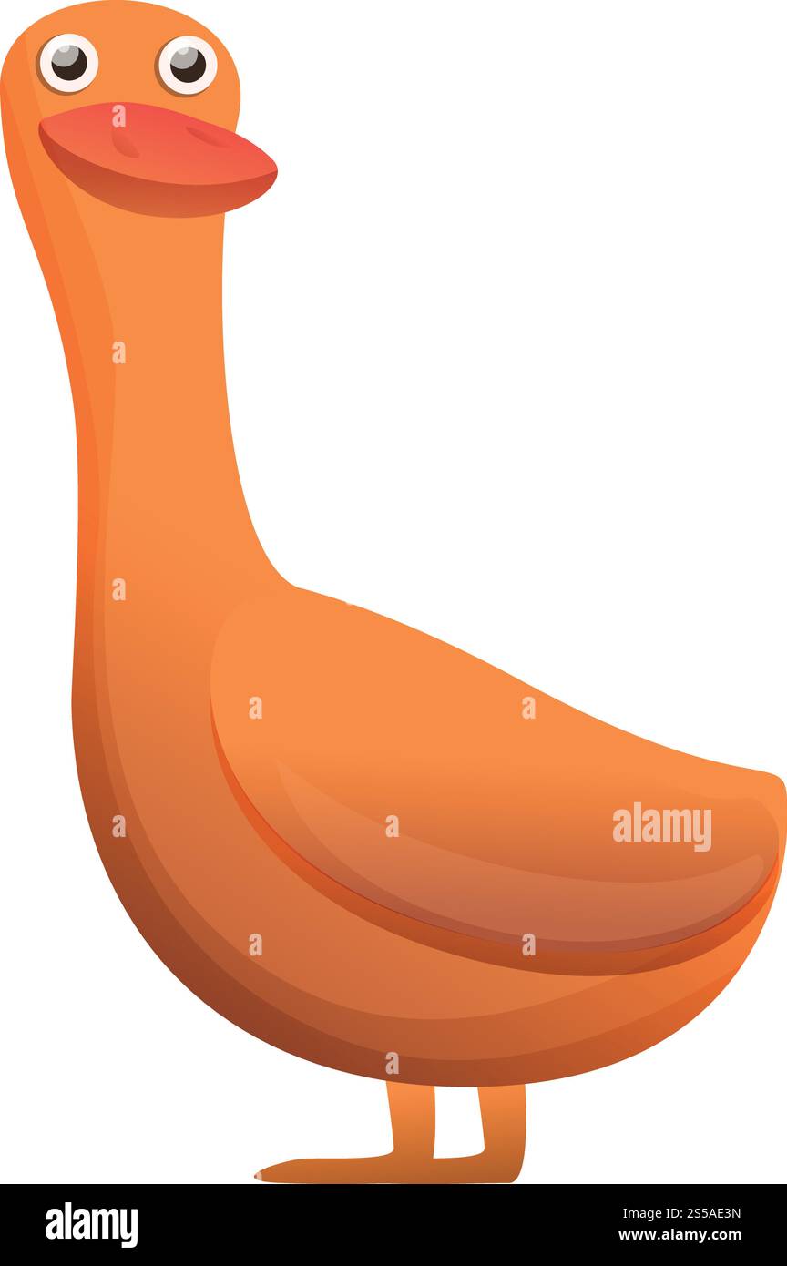 Goose icon. Cartoon of goose vector icon for web design isolated on ...