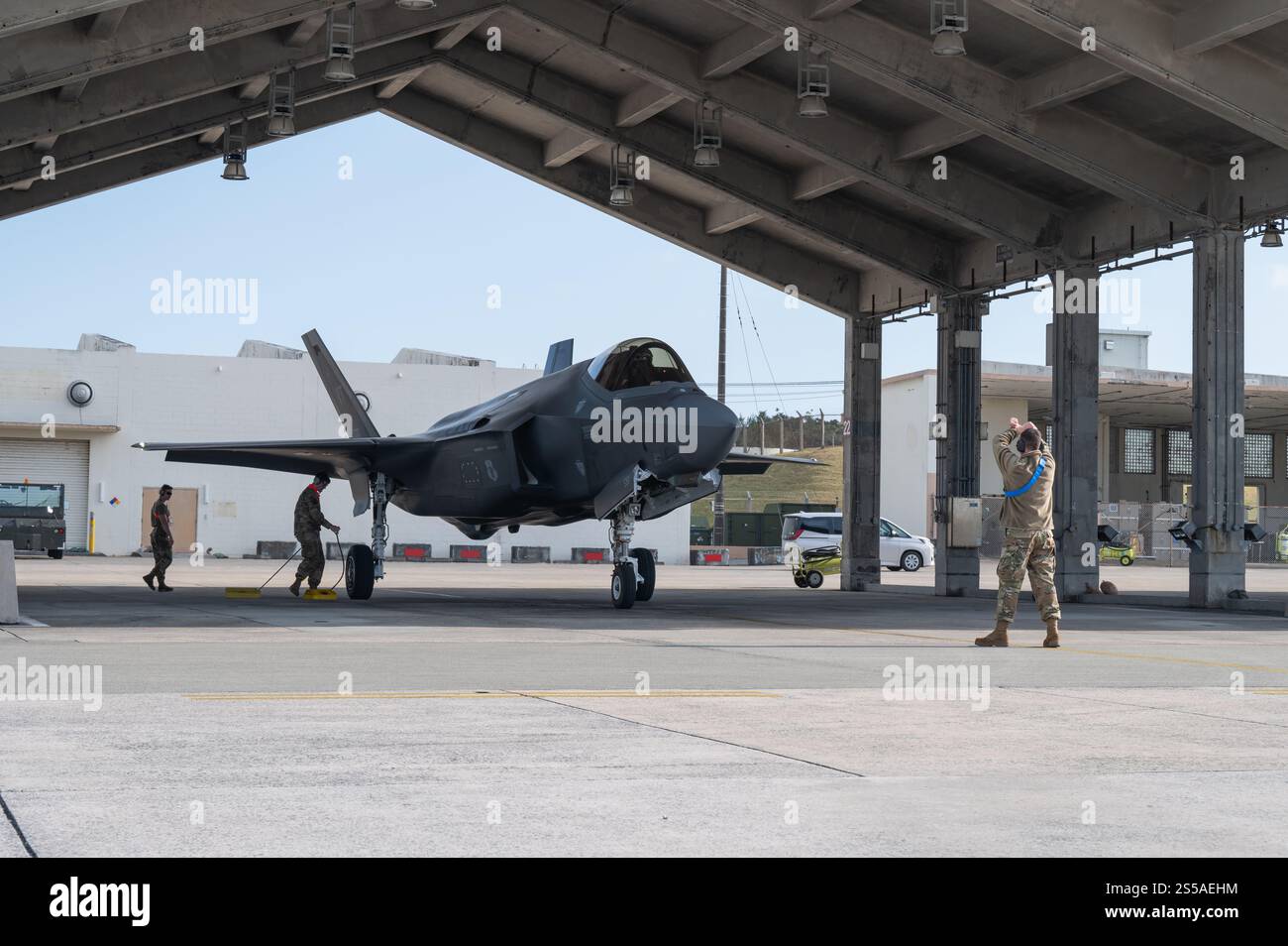 A U.S. Air Force F-35A Lightning II assigned to the 134th Expeditionary ...