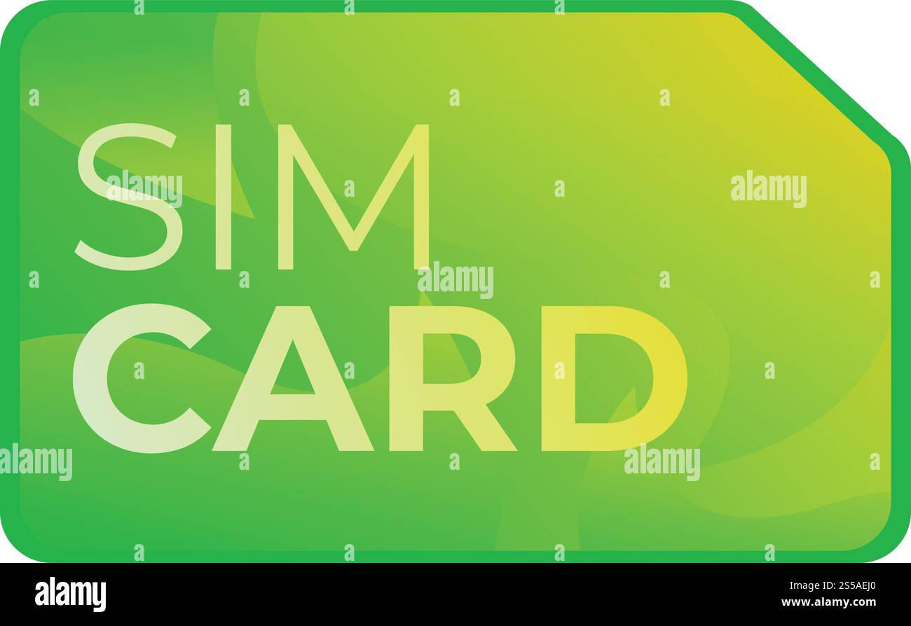 Sim card icon. Cartoon of sim card vector icon for web design isolated ...