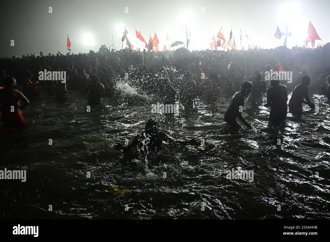 Prayagraj, Uttar Pradesh, India. 14th Jan, 2025. Prayagraj: 'Sadhus ...