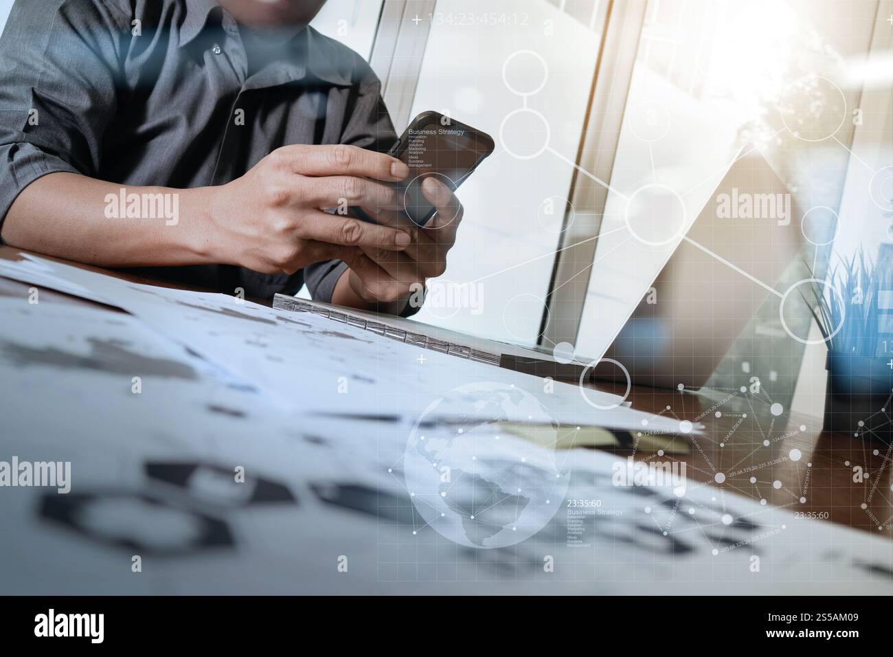doctor working with laptop computer in medical workspace office and ...