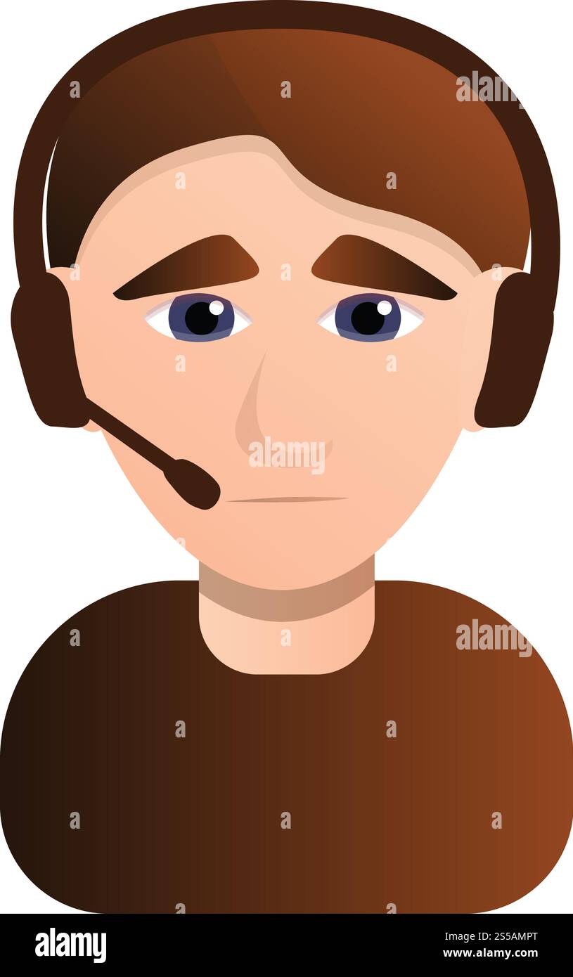 Sad call center Stock Vector Images - Alamy