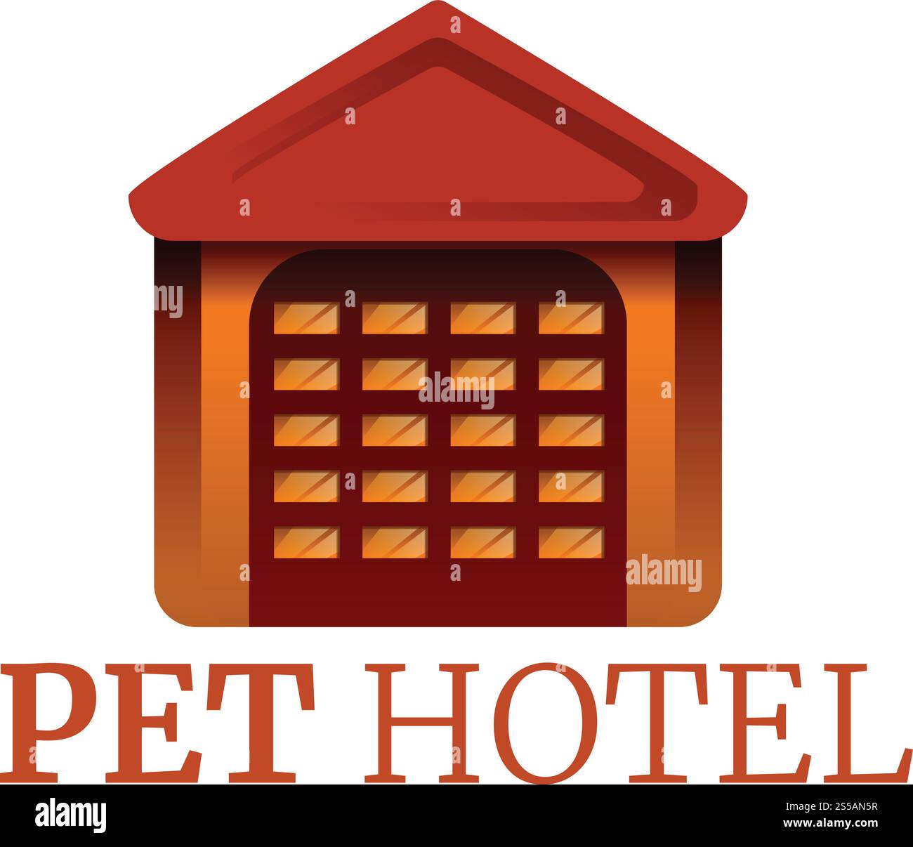Pet hotel logo. Cartoon of pet hotel vector logo for web design ...