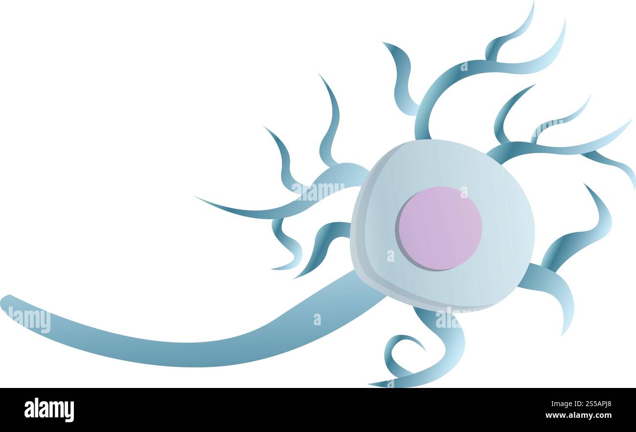 Brain neuron icon. Cartoon of brain neuron vector icon for web design ...