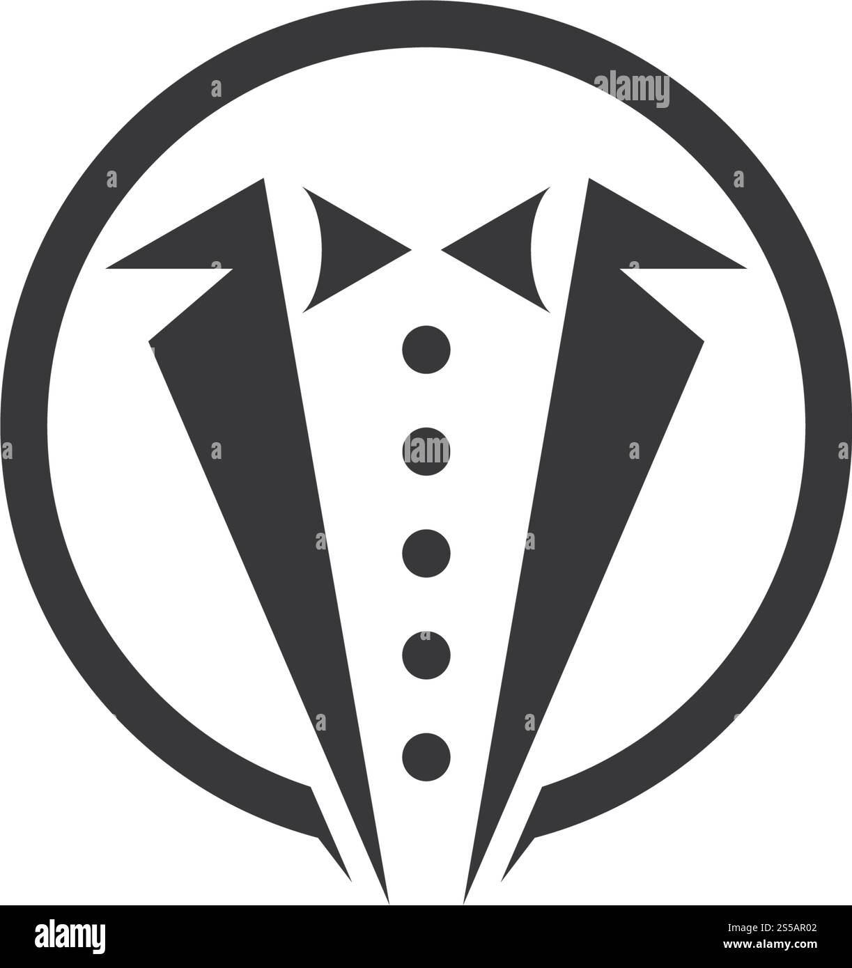 Tuxedo logo vector icon template Stock Vector Image & Art - Alamy