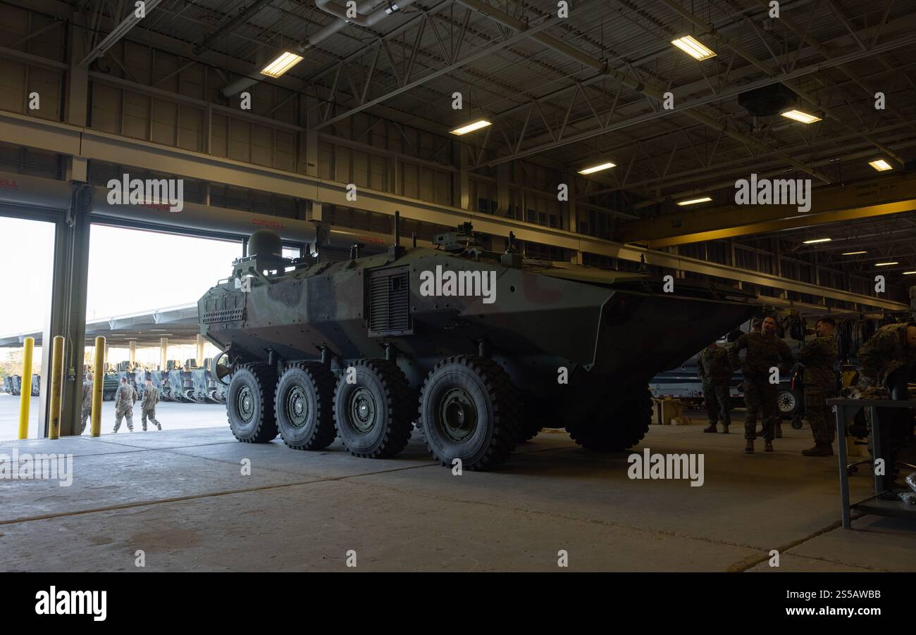 A U.S. Marines Corps Amphibious Combat Vehicle with 2d Assault ...