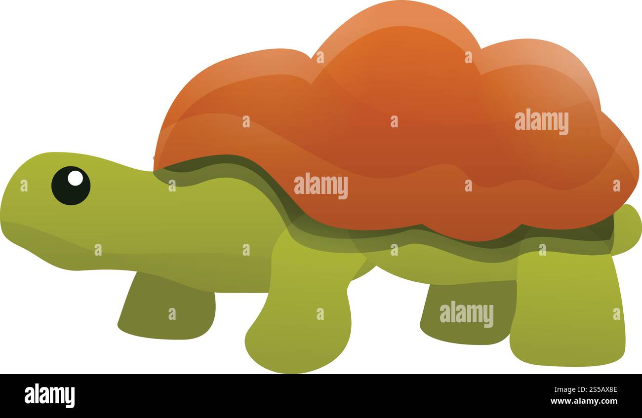 Zoo old turtle icon. Cartoon of zoo old turtle vector icon for web ...