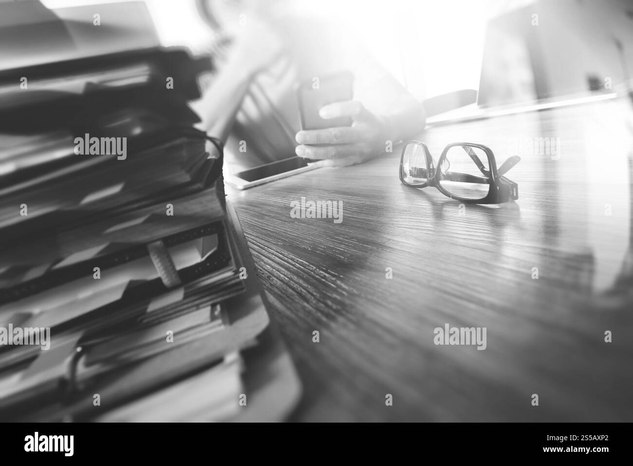 Laptop notebook stack Black and White Stock Photos & Images - Alamy