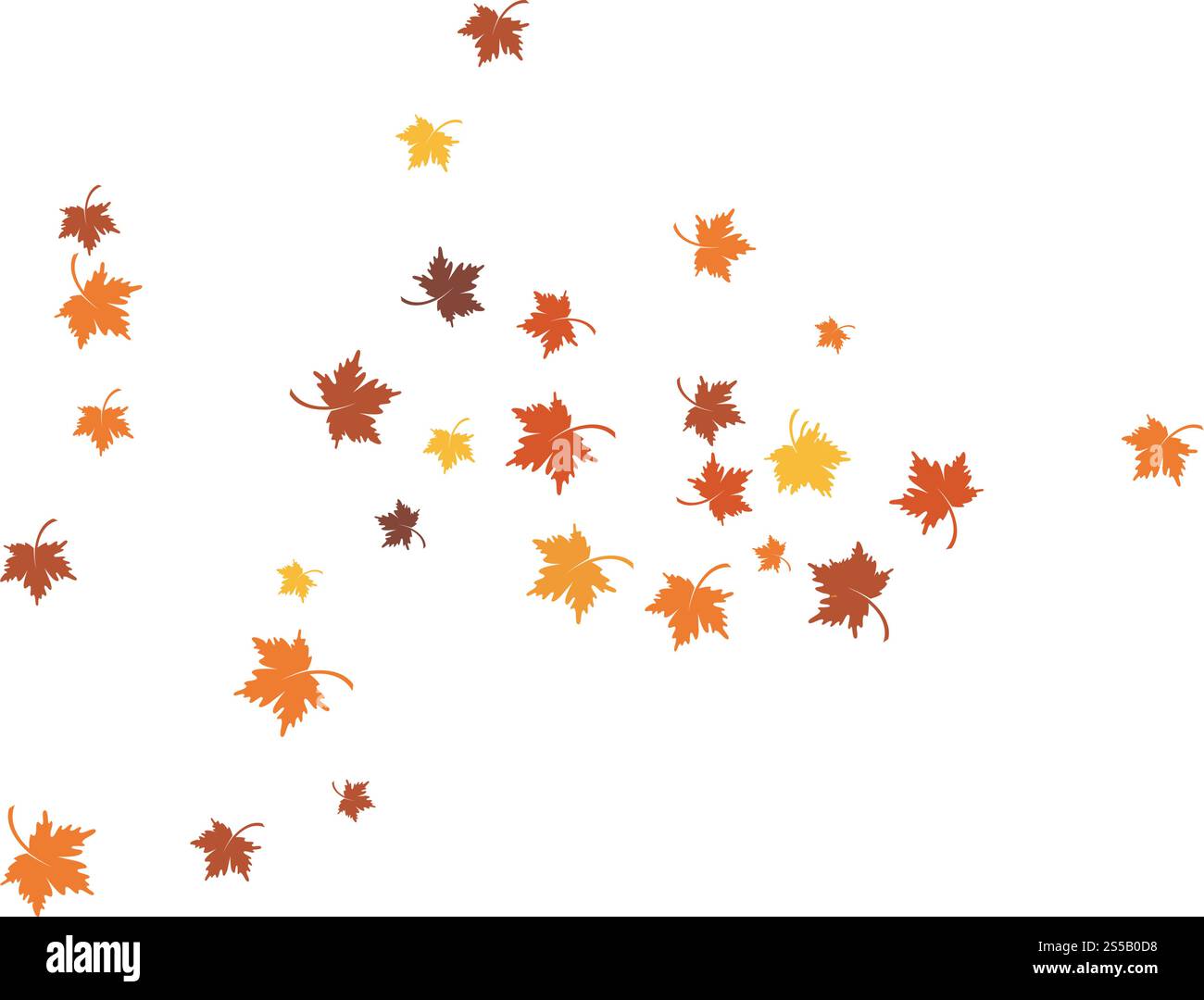 autumn Leaf background template vector illustration Stock Vector Image ...
