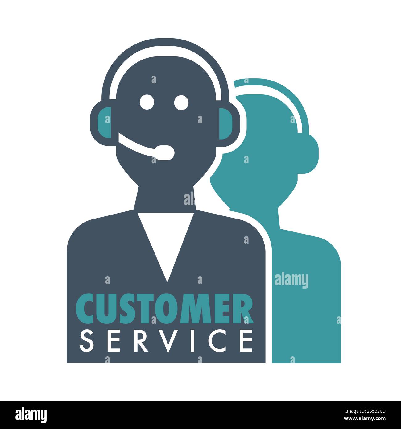 Customer service promotional emblem Stock Vector Images - Alamy