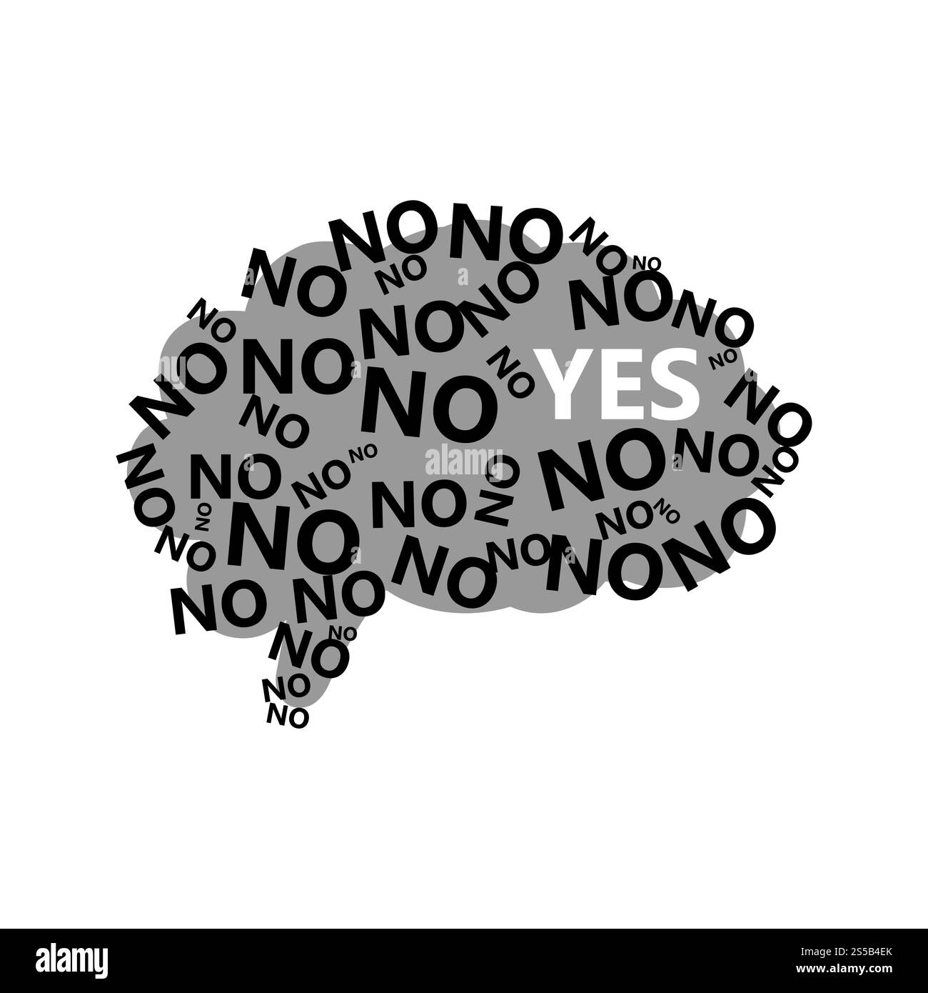 Agree disagree agreement disagreement Black and White Stock Photos ...