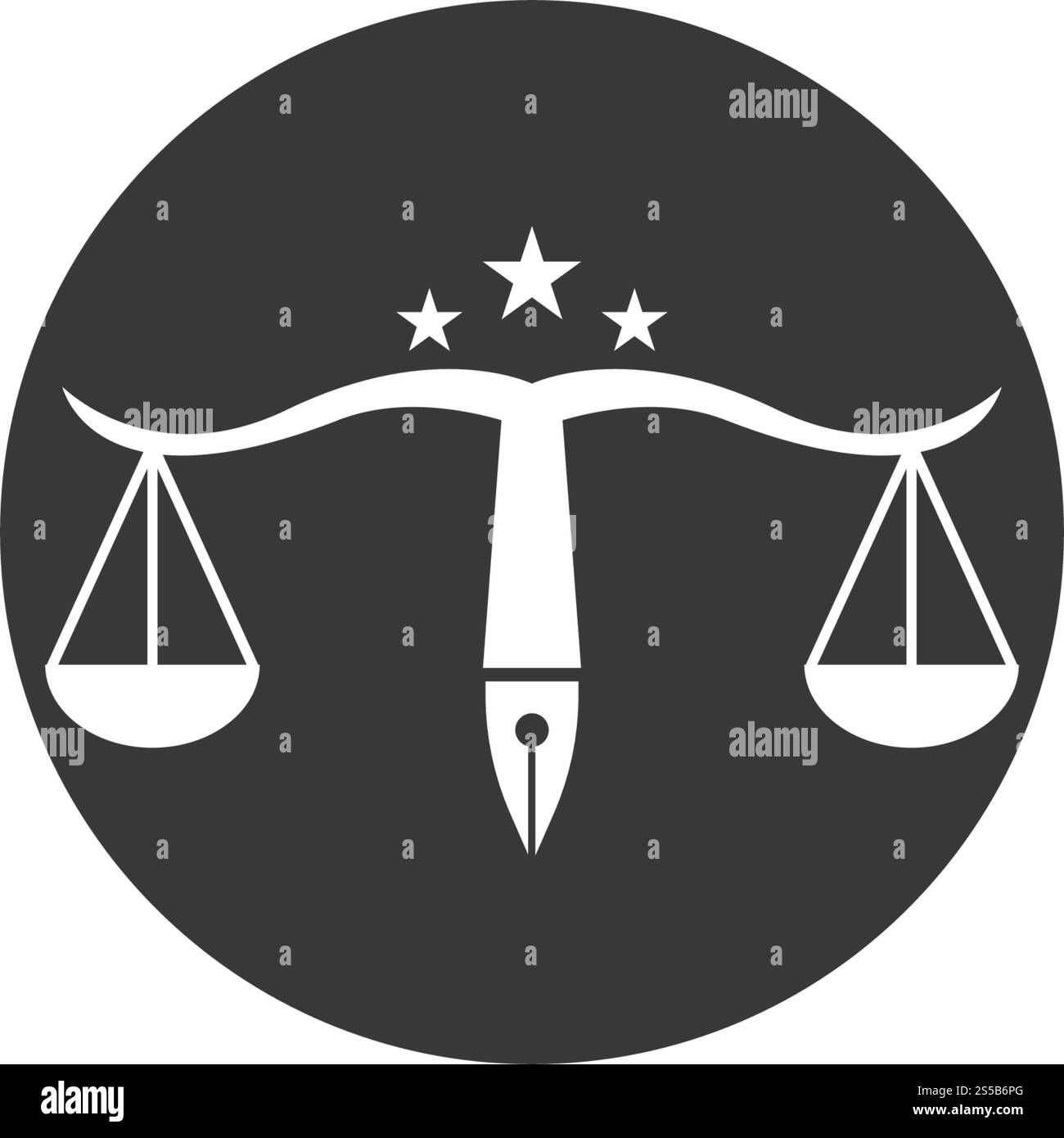 law logo vector icon template Stock Vector Image & Art - Alamy