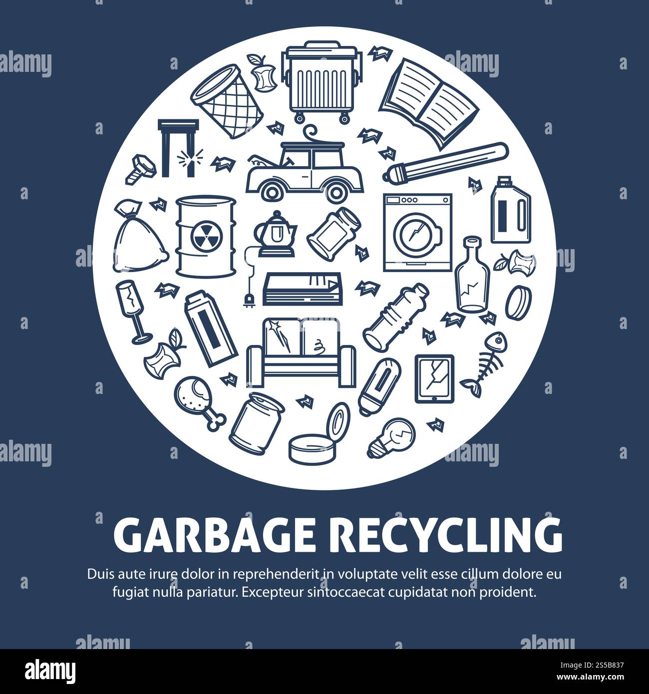 Industrial wastes Stock Vector Images - Alamy