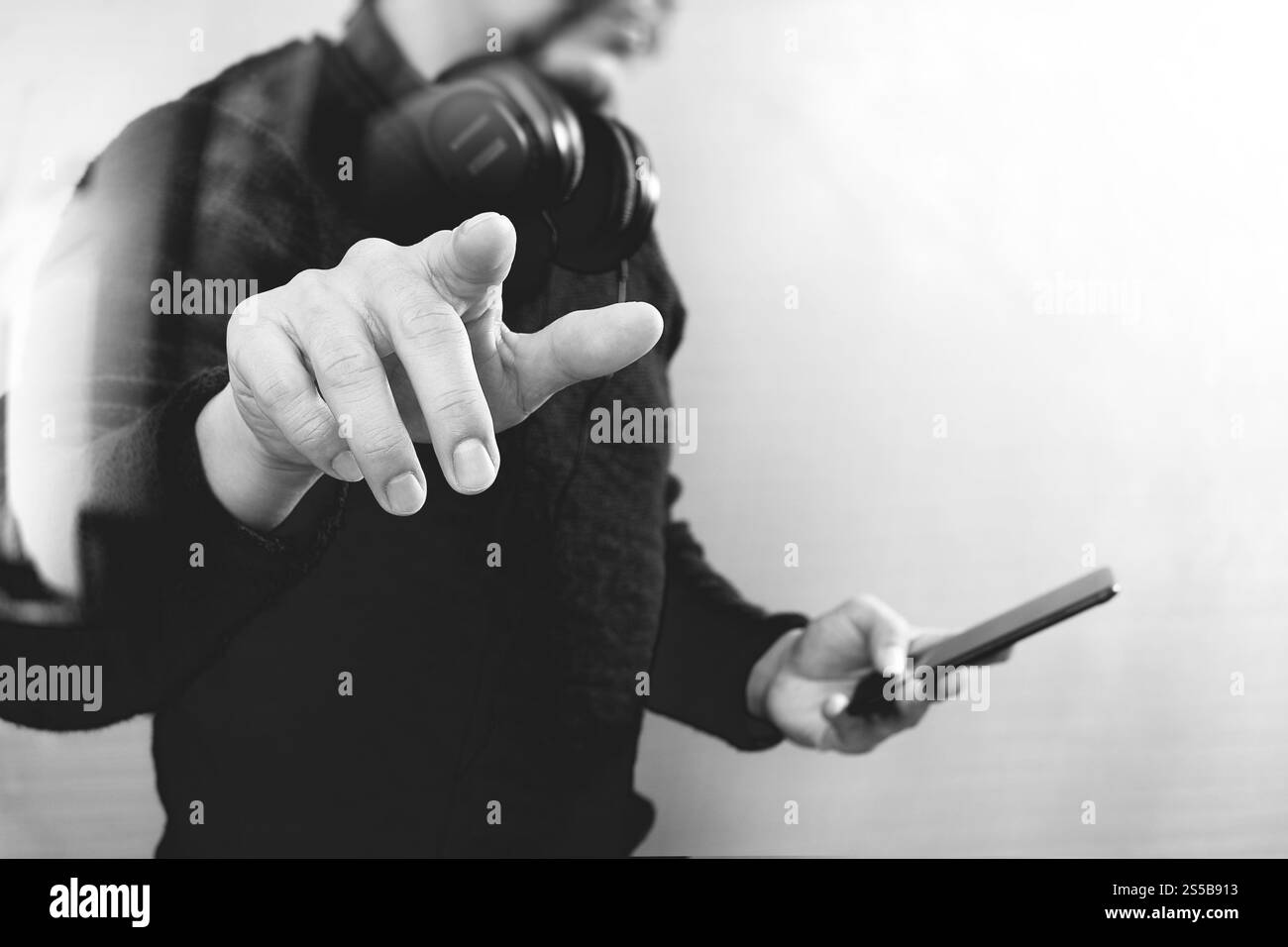 Future technology concept icons Black and White Stock Photos & Images ...