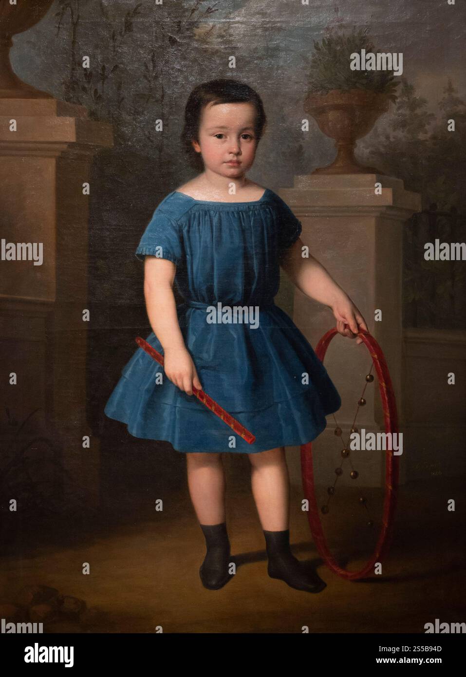 Antonio María Esquivel y Suárez de Urbina (1806-1857), Little Girl with ...