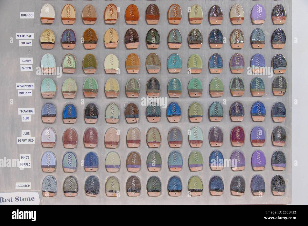 Glaze chart hi-res stock photography and images - Alamy