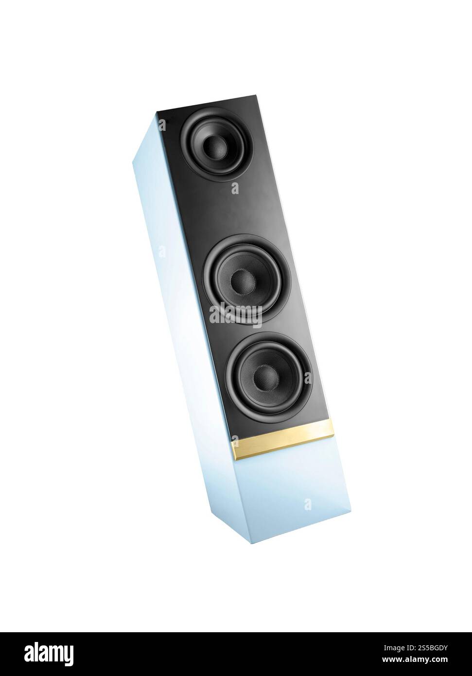 Big speaker isolated on white background Stock Photo - Alamy