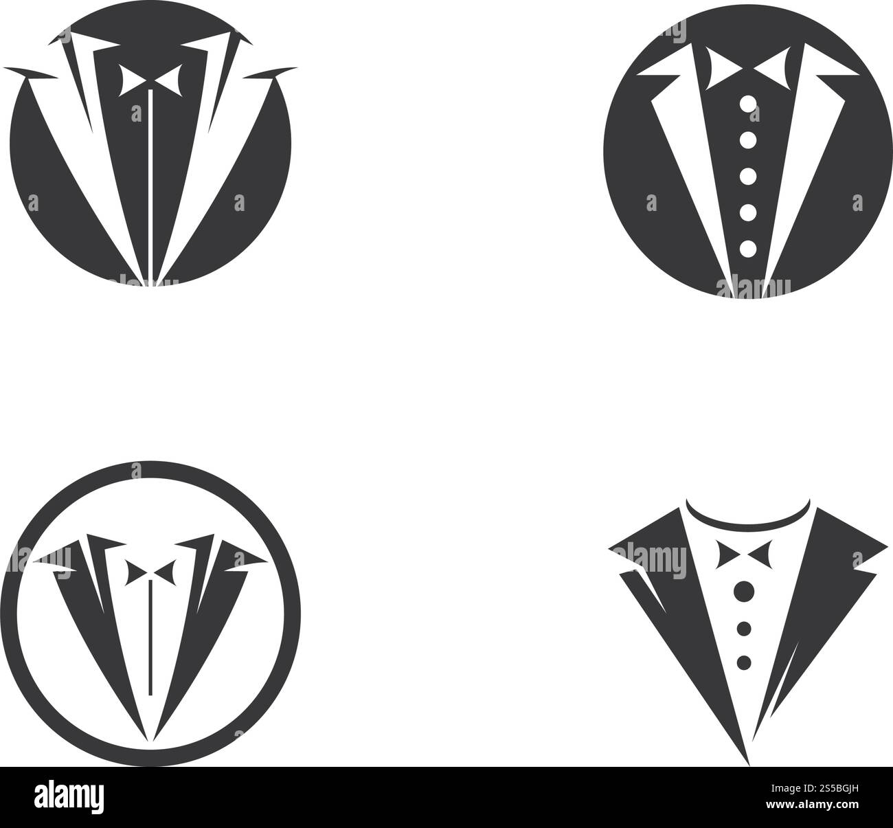 Tuxedo logo vector icon template Stock Vector Image & Art - Alamy