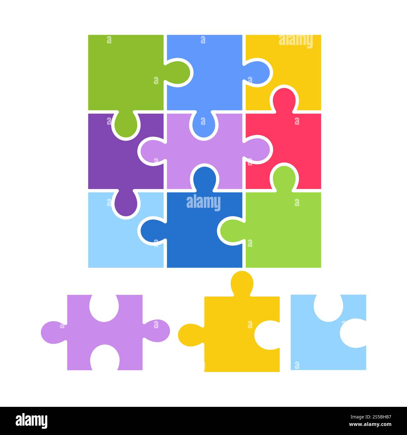 Kid toy puzzle picture game. Children puzzle constructor plaything ...