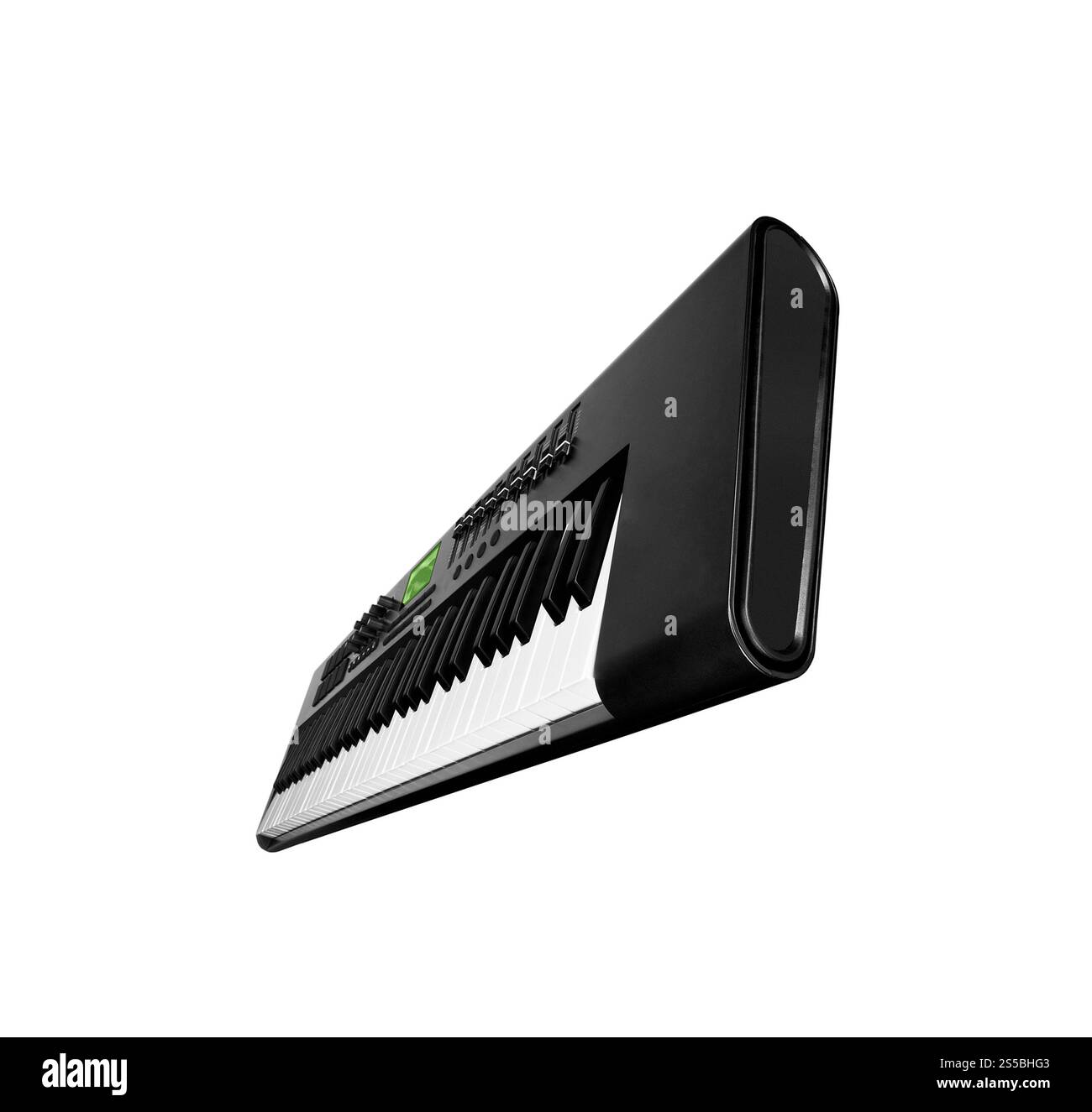 Synth keyboard isolated on white background Stock Photo - Alamy