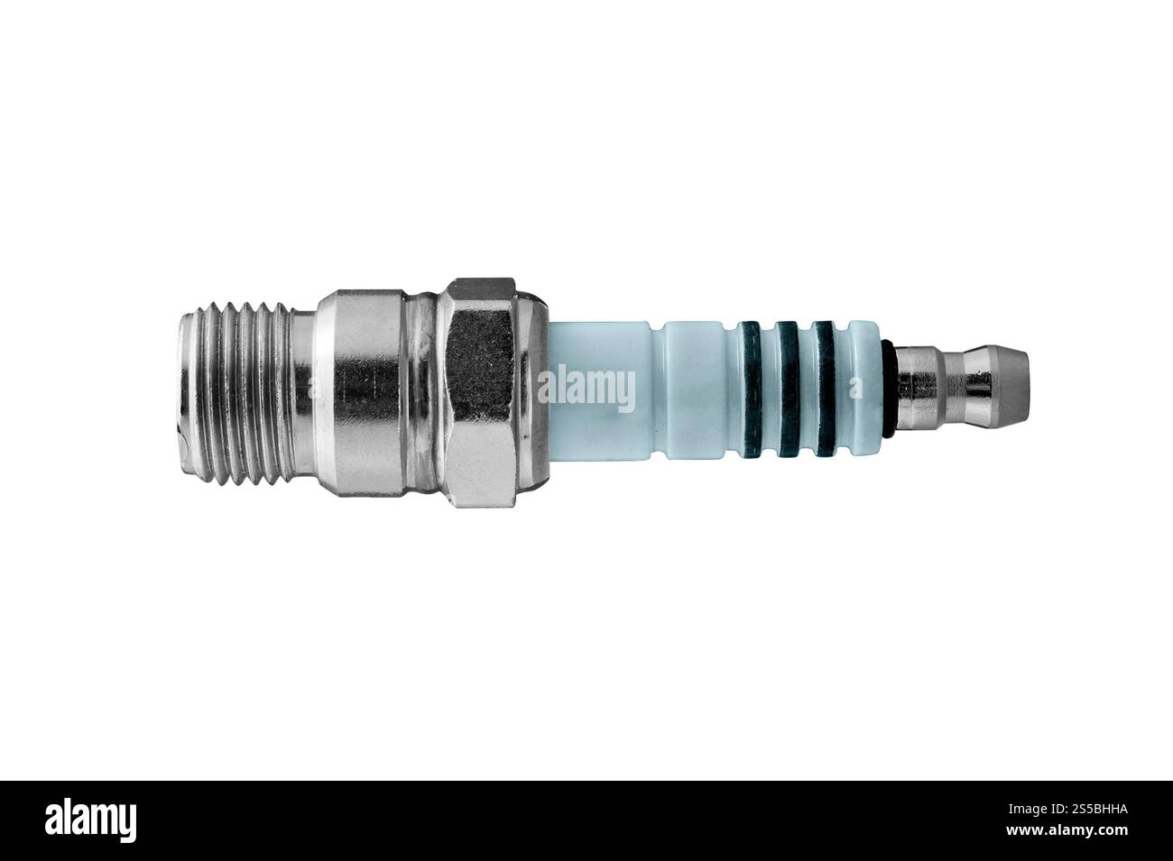 new spark plug isolated on white background Stock Photo - Alamy