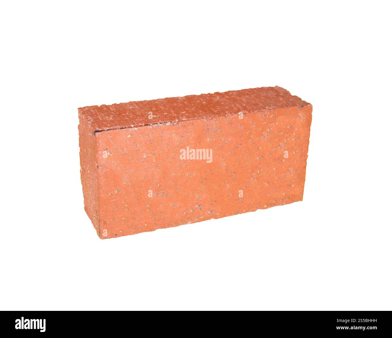 Old red brick isolated on white background Stock Photo - Alamy