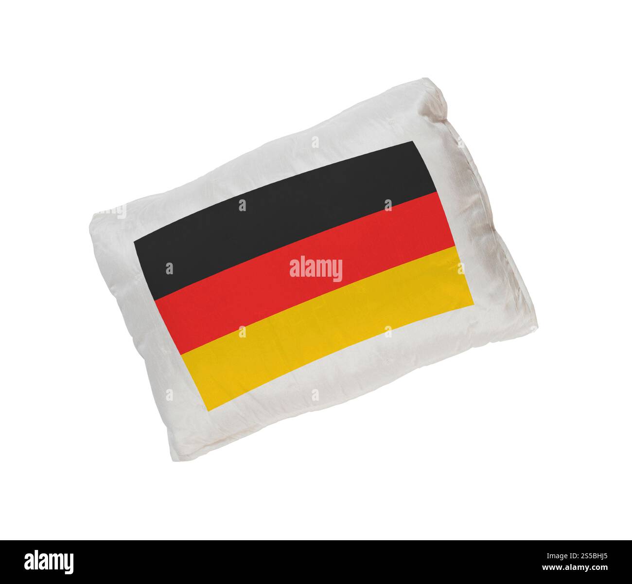 German flag pillow isolated on white background Stock Photo - Alamy