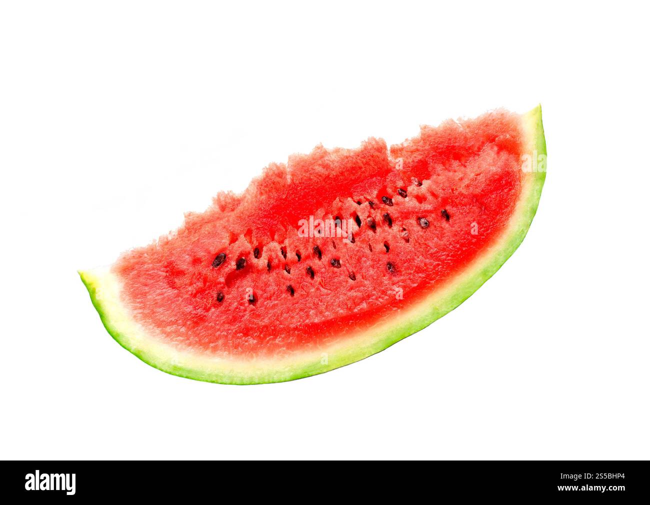Watermelon slice isolated on white background Stock Photo - Alamy