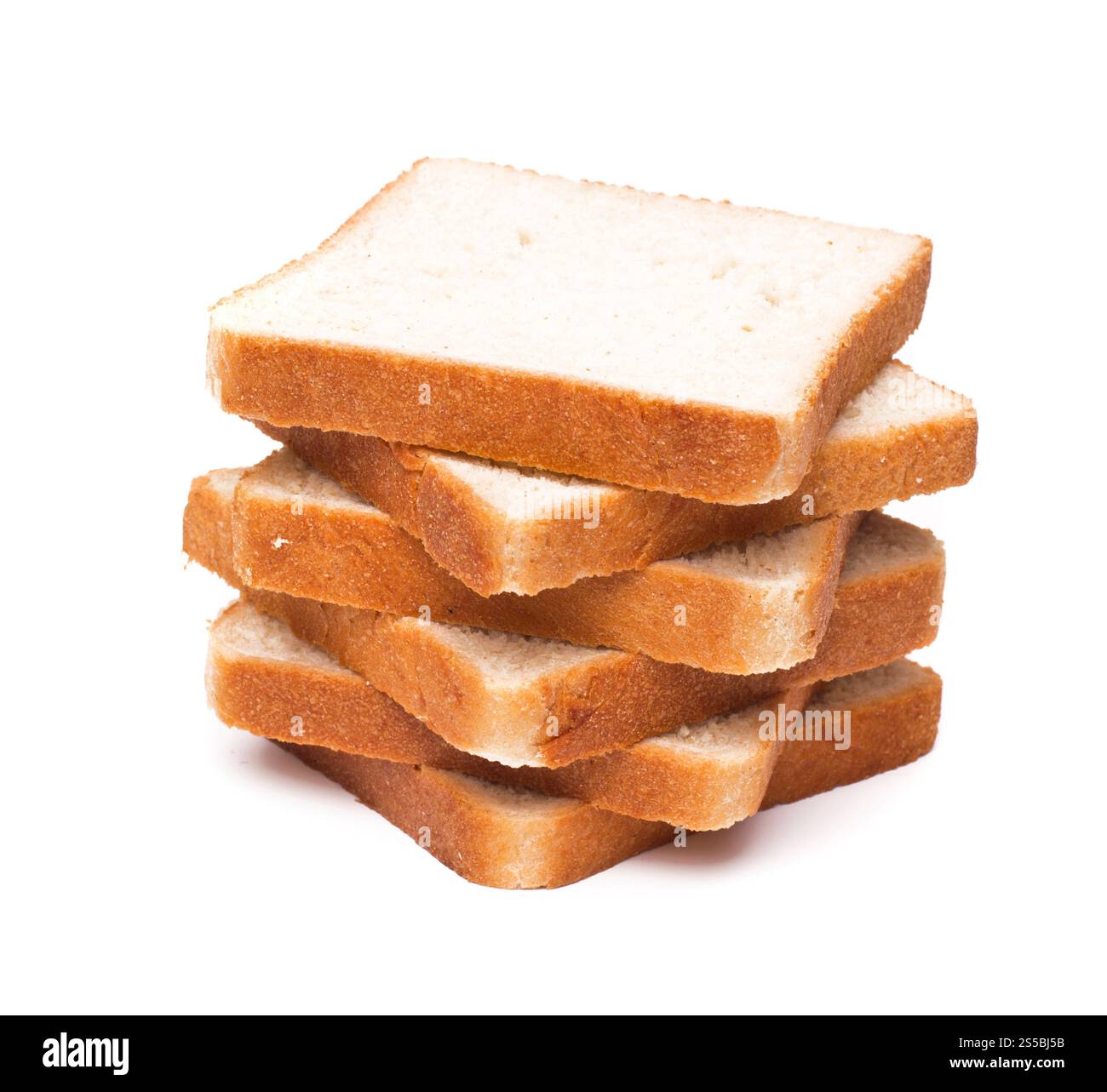 toasted bread slices for breakfast isolated on white. toasted bread ...