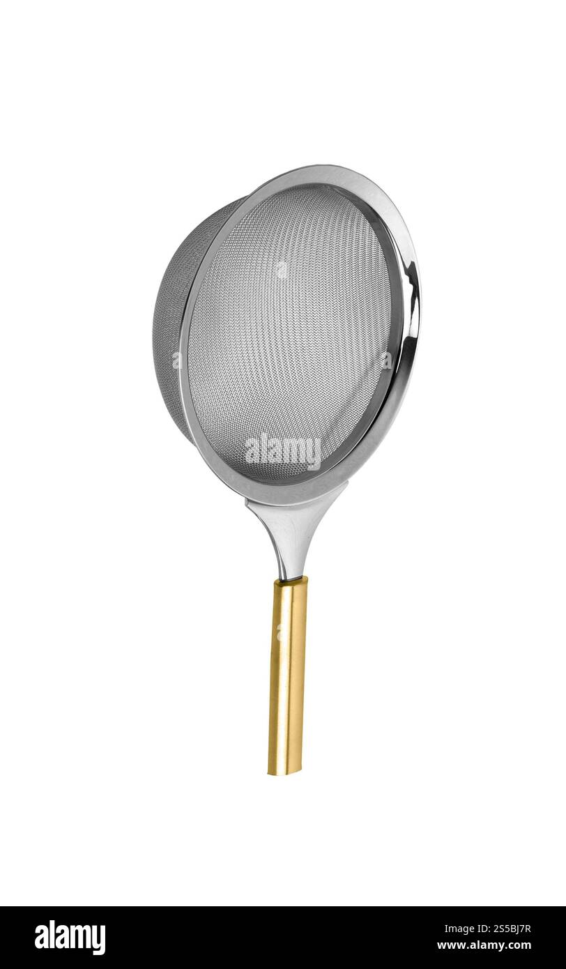Colander isolated on white background Stock Photo - Alamy