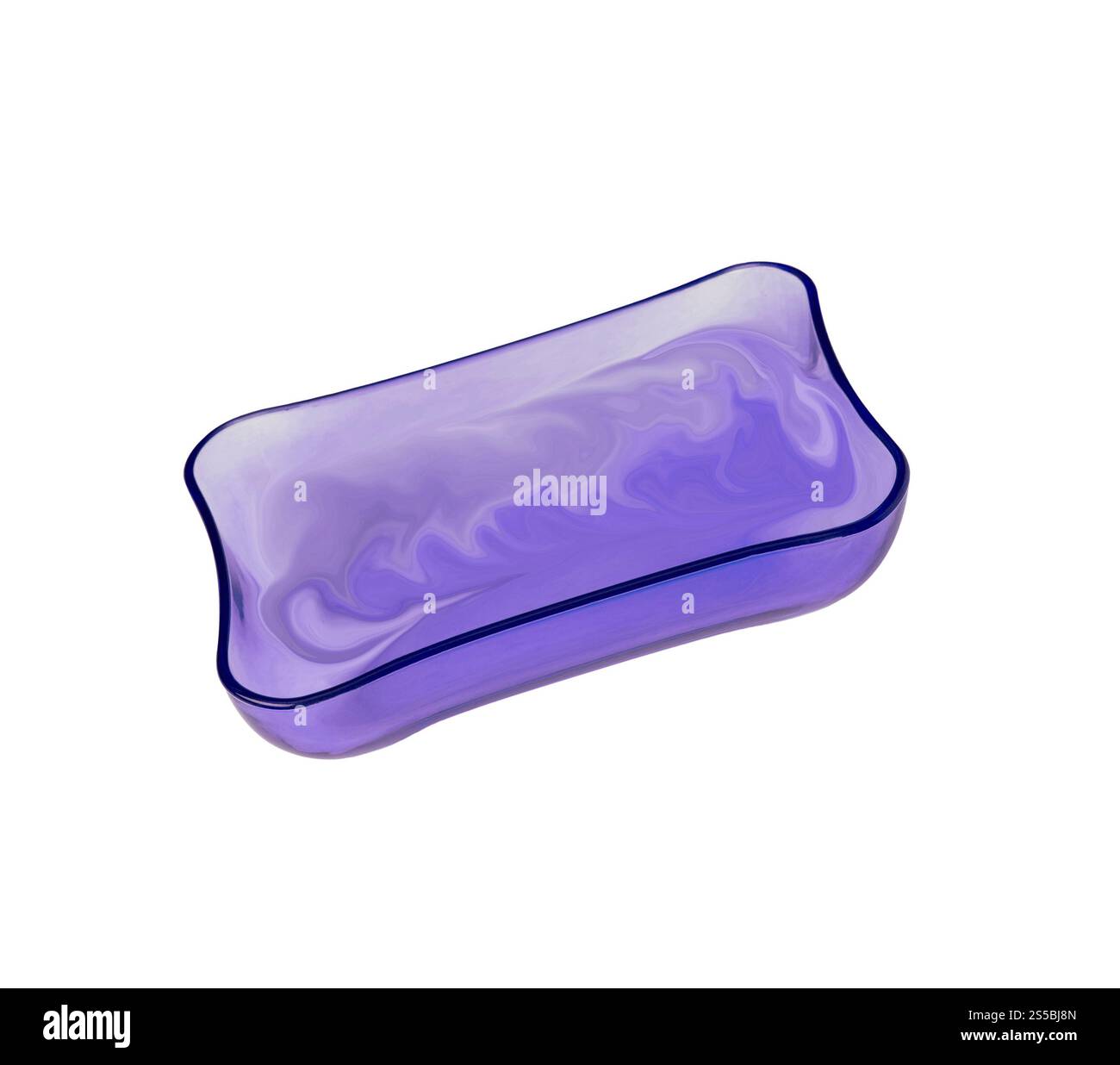 Violet glass bowl isolated on white background. Violet glass bowl ...