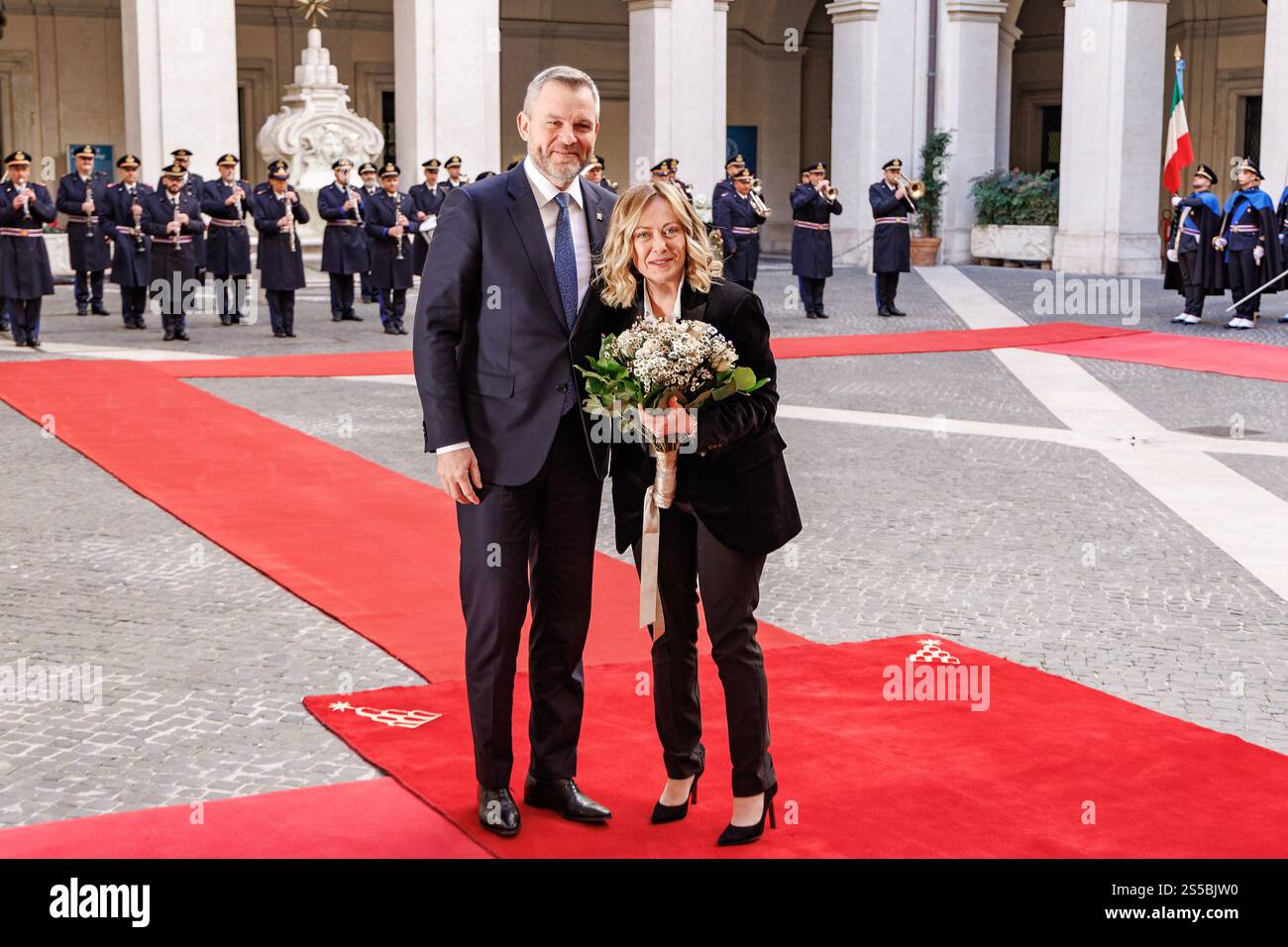 Giorgia meloni peter pellegrini hi-res stock photography and images - Alamy