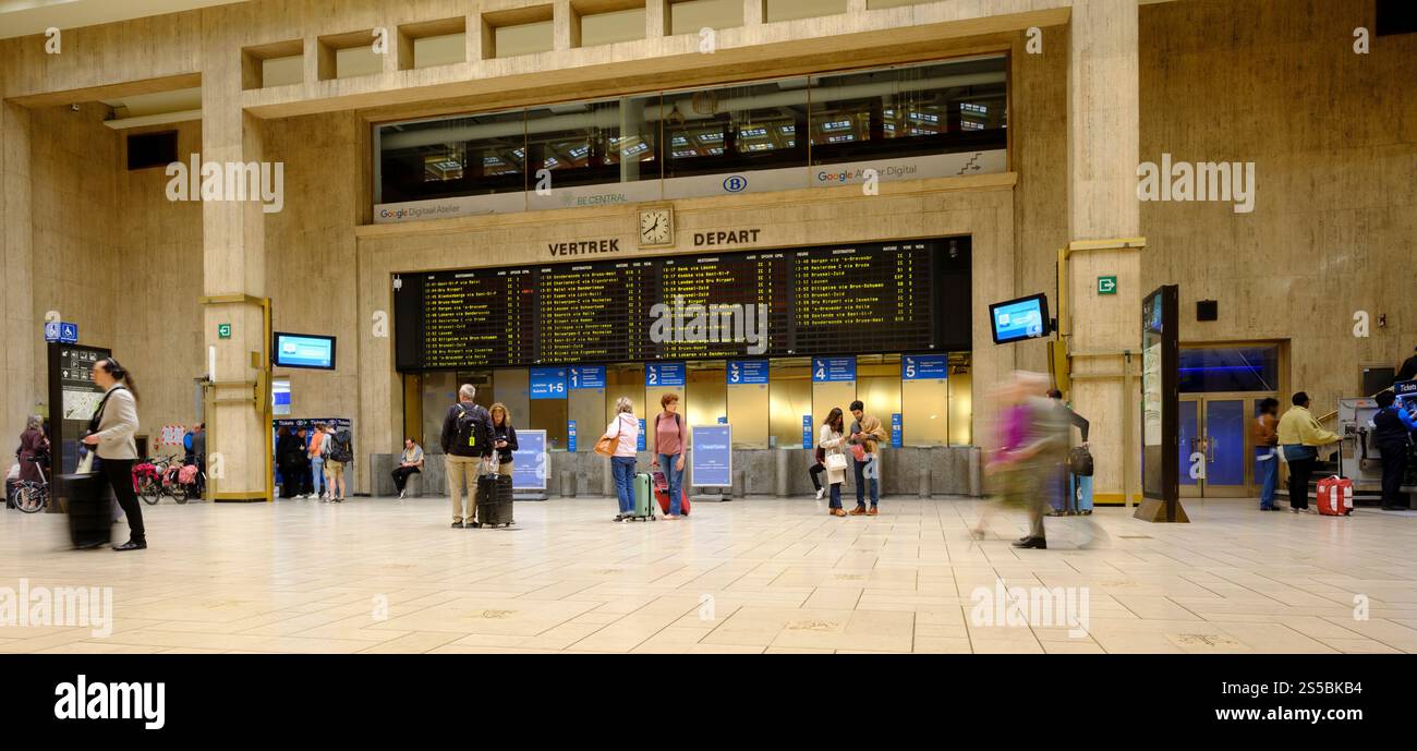 Belgium, Brussels, Brussels-Central railway station Stock Photo - Alamy