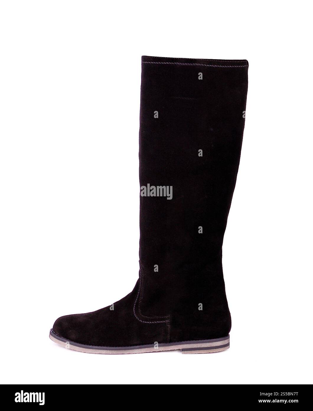 Black female high boot isolated. Black female high boot Stock Photo - Alamy