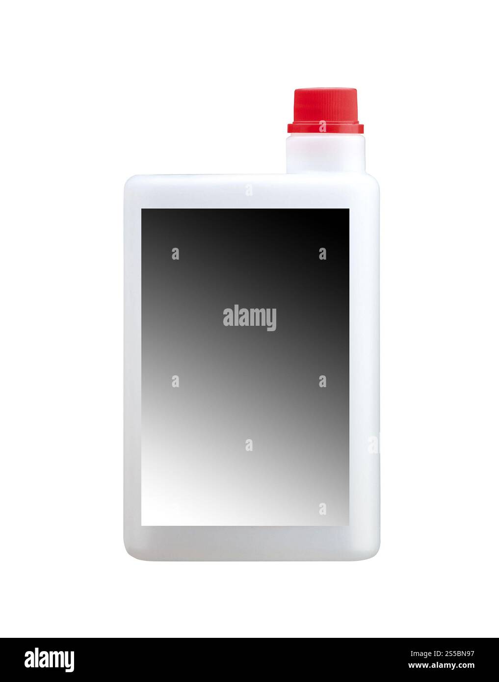 canister with engine oil on white background. canister with engine oil ...