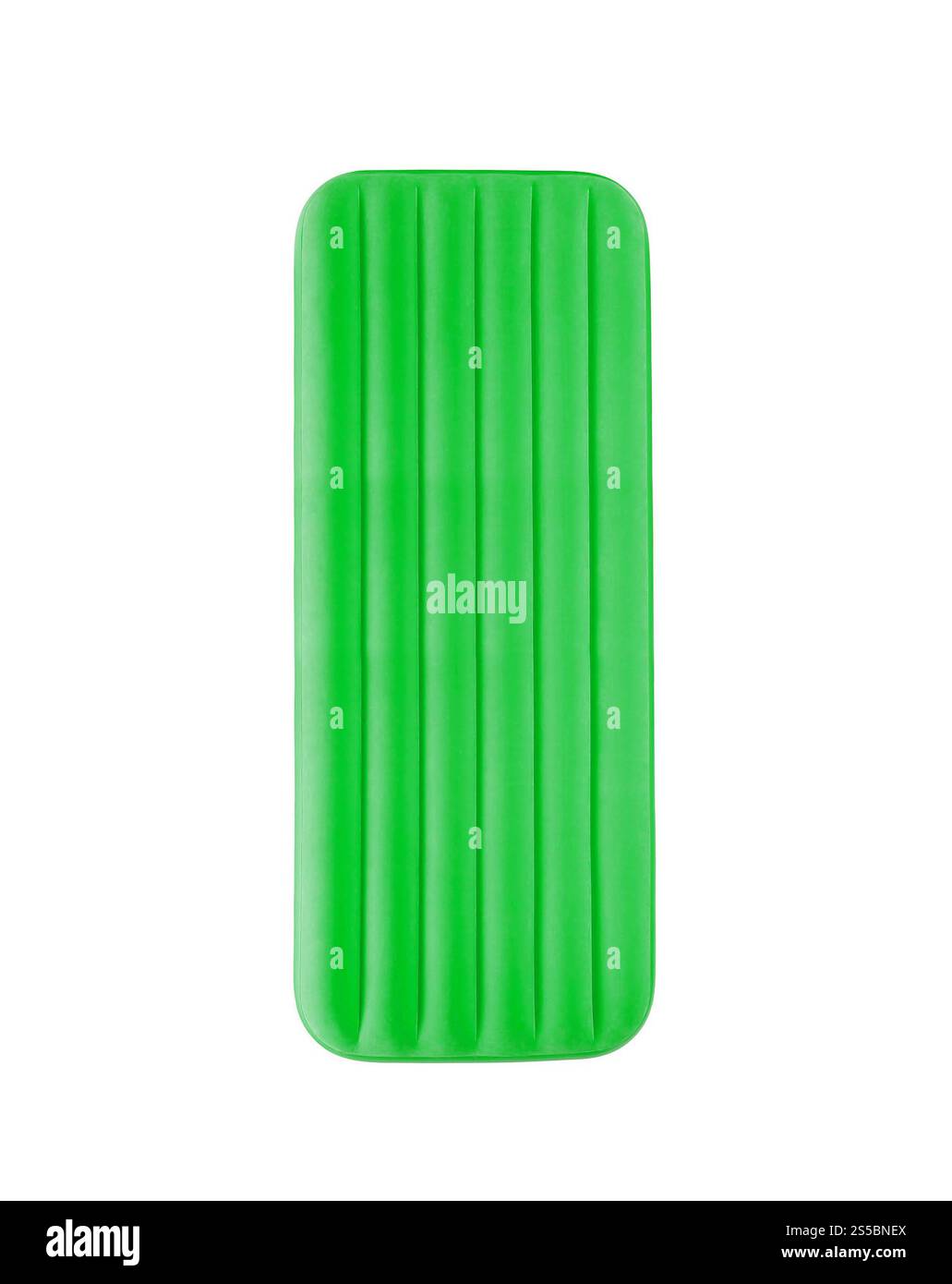 Green floating pool raft isolated on white. Green floating pool raft ...