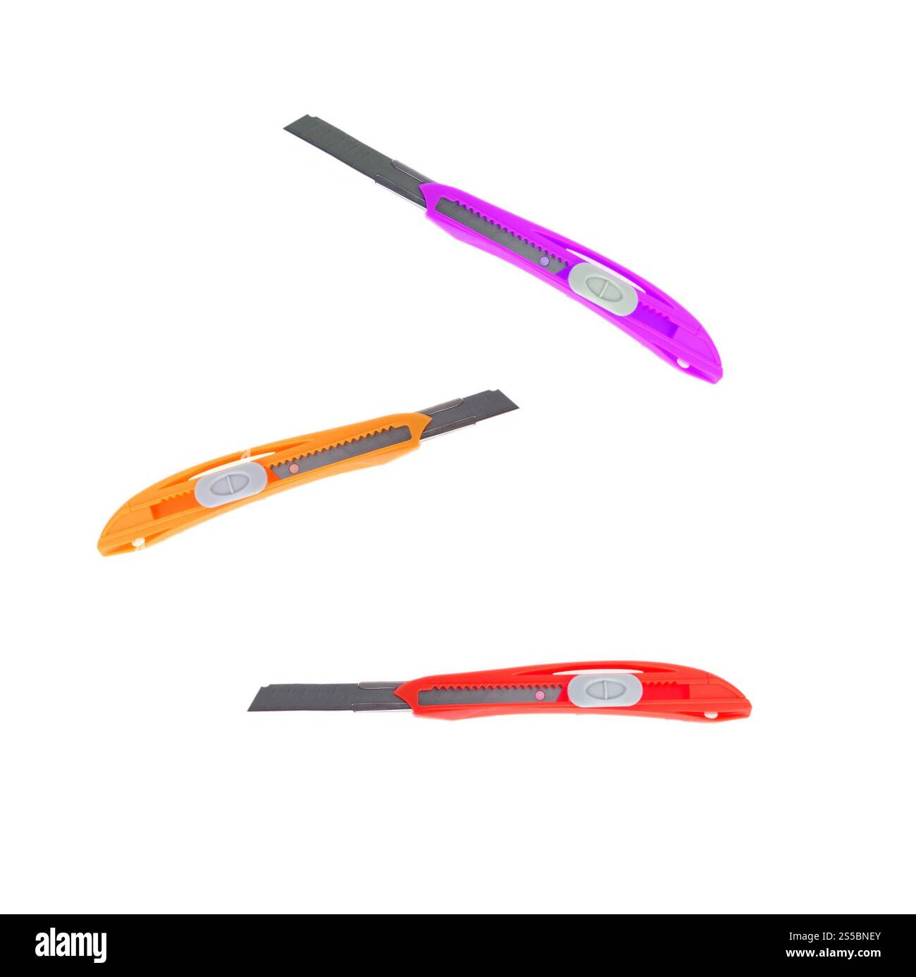 Box cutters isolated on white background. Box cutters Stock Photo - Alamy