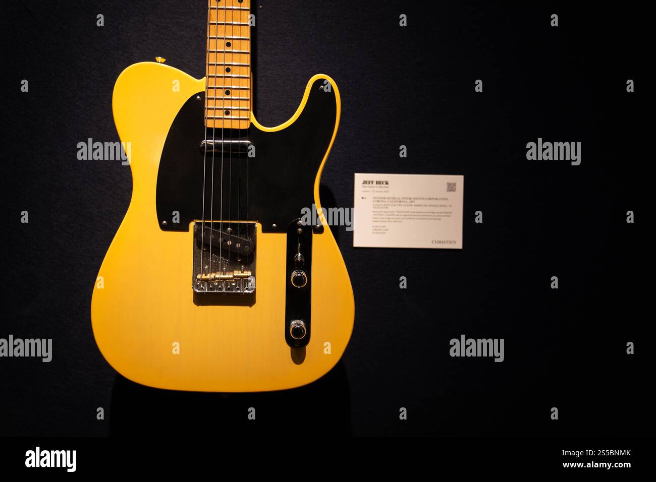 A 2017 Fender Telecaster, during the photocall for the Jeff Beck The ...