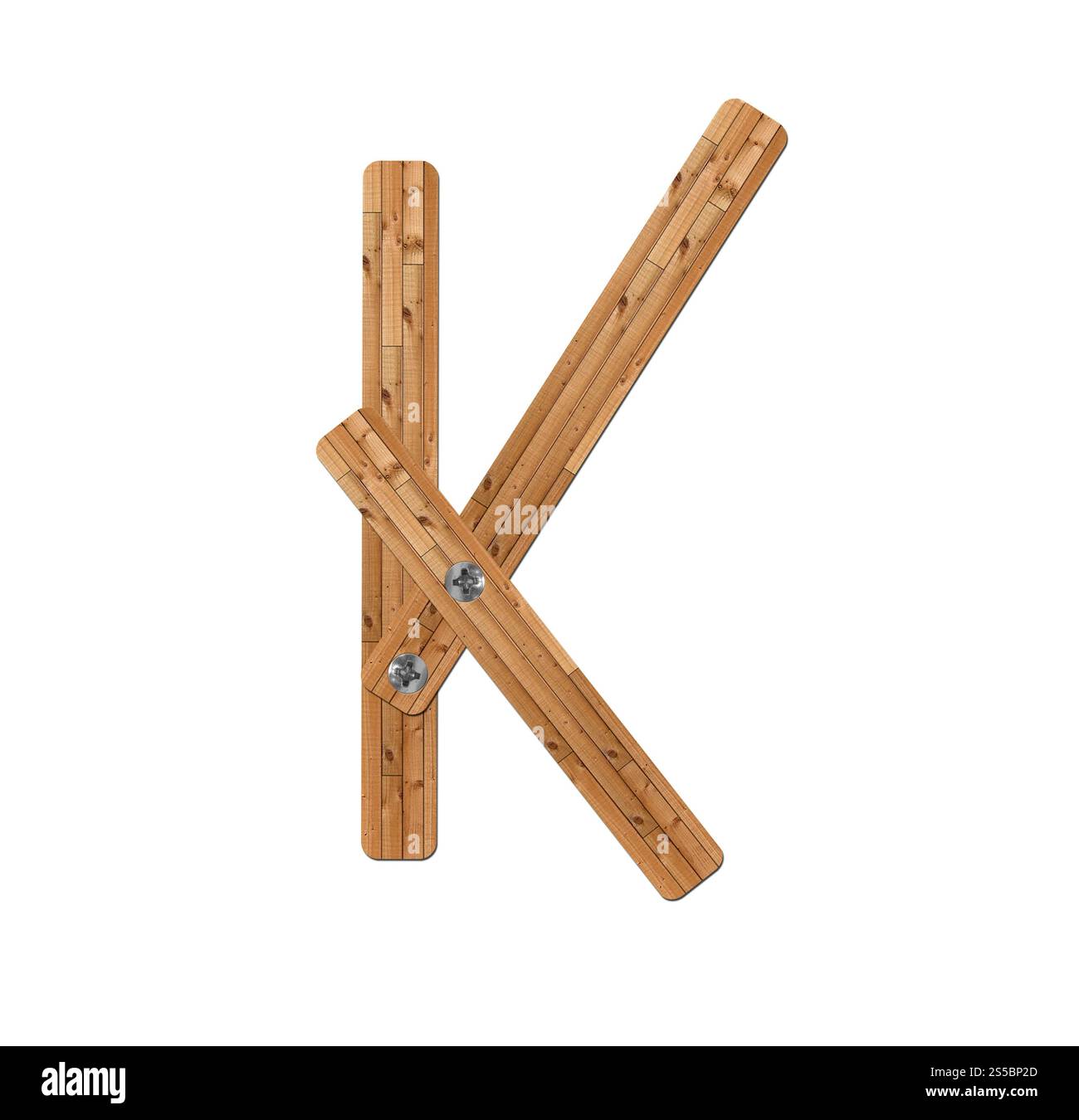 wooden alphabet - letter K? on white background. wooden alphabet ...