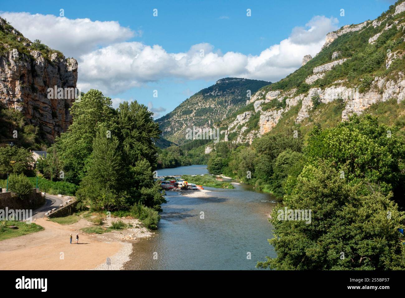Sainte-Enimie (south of France): the Tarn Gorges Stock Photo - Alamy