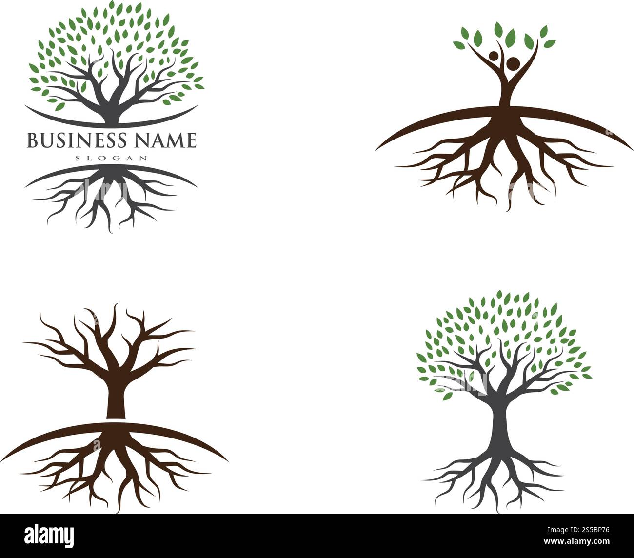 Tree icon logo template vector illustration Stock Vector Image & Art ...